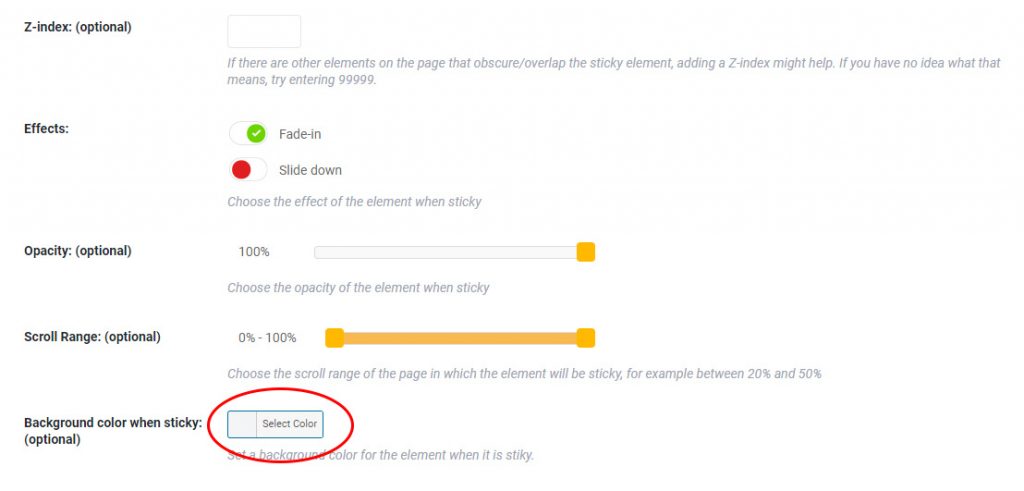 Example Multiple Sticky Elements Wp Sticky